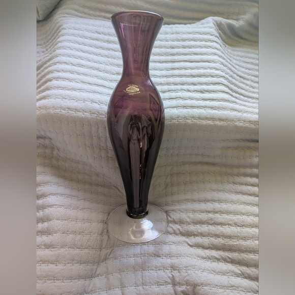 BLENKO | Accents | Blenko Purple Glass Vase | Poshmark